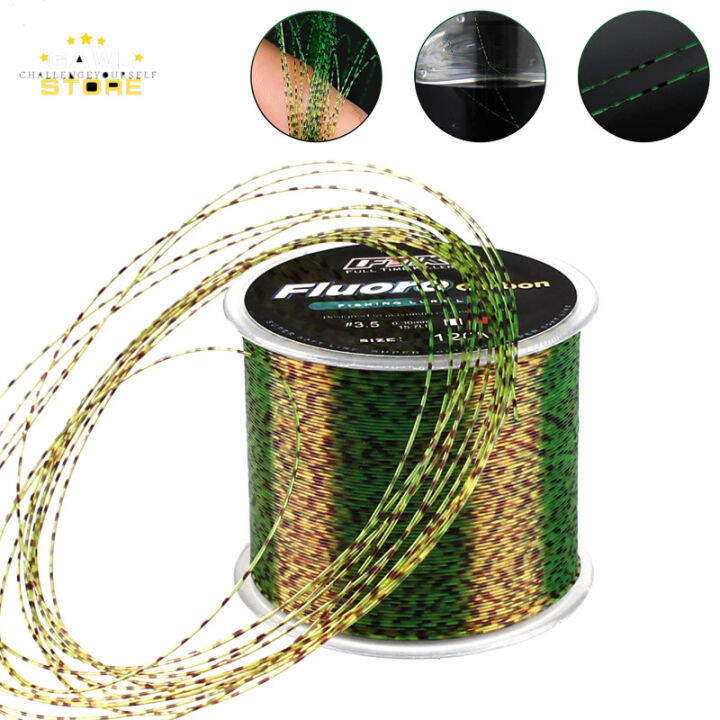 120m Invisible Fishing Line 3-color Speckle Nylon 4.13lb-34.32lb Super ...