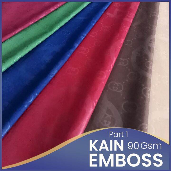 KAIN SPREI EMBOSS 90 GSM MICROTEX MOTIF TRACY ABSTRAK L 240CM DISPERSE ...