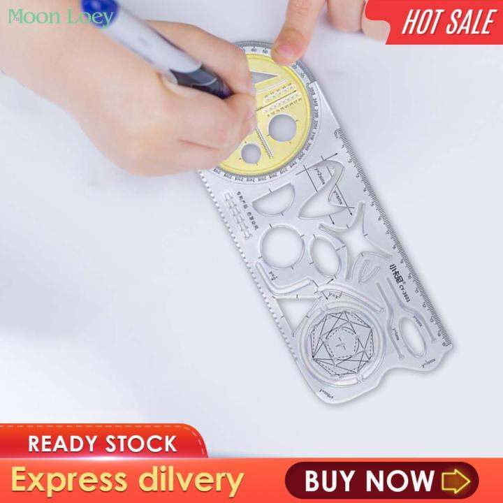 Moon Loey Geometric Ruler, Drawing Template, Form Work Painting ...