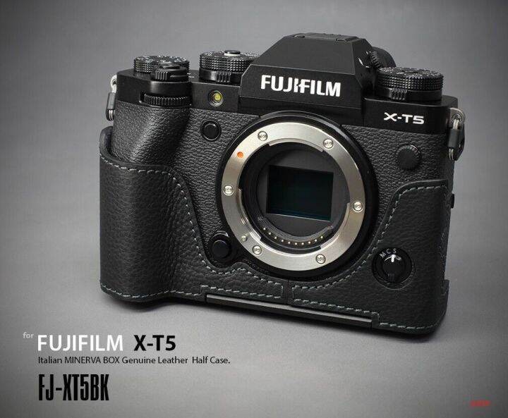 LIM'S Design Fuji X-T5 [Black] Half Case ทำจากหนังแท้ประเทศอิตาลี LIM'S ...