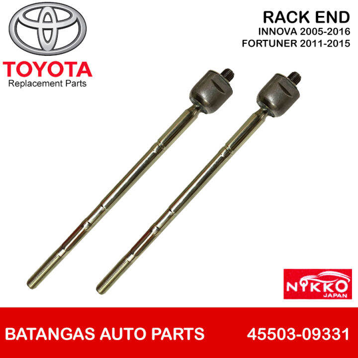 STEERING RACK END SET (NIKKO) For Toyota Innova 2005-2016 / Fortuner ...