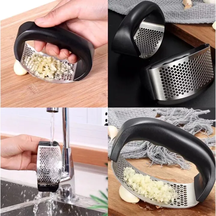 Stainless Steel Garlic Press Rocker - Professional Grade Garlic Mincer ...