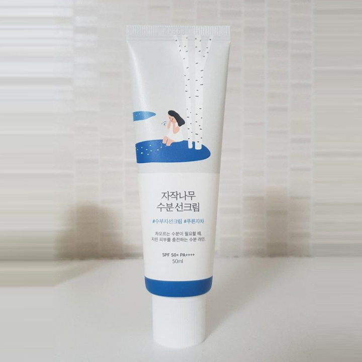 ROUND LAB Birch Juice Moisturizing Sun Cream 50ml [NO BOX] +Random Gift ...