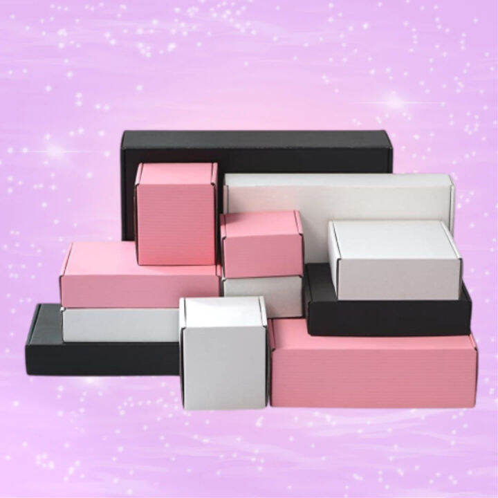 Colorful Carton box corrugated cardboard packaging Different colors and ...