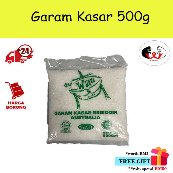 Garam Kasar 500g | Lazada: Buy sell online Salt with cheap price | Lazada