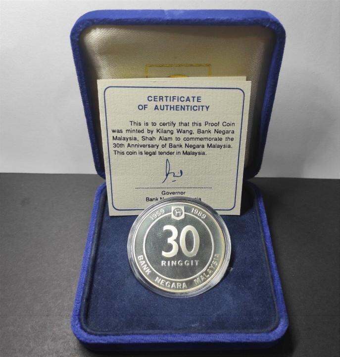 Malaysia Commemorative PROOF Silver Coins 30 Ringgit Ulangan Tahun Ke ...