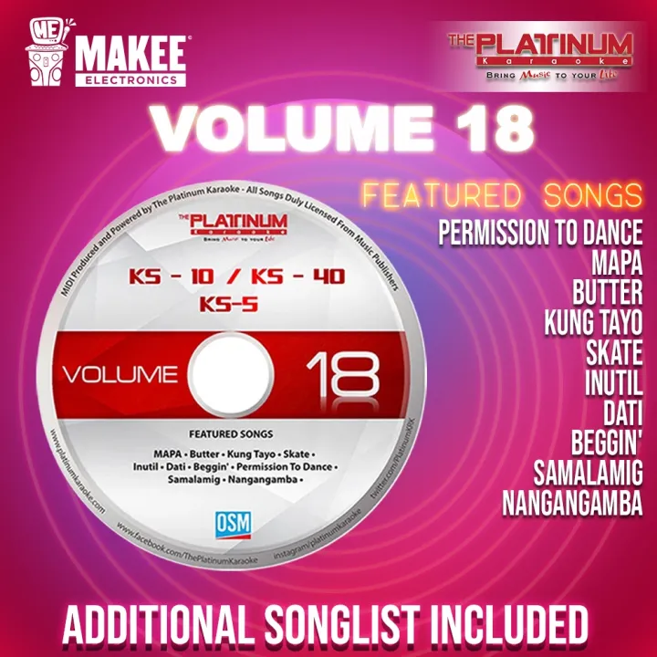 Eu8The Platinum KS5/KS10/KS40 Updated CD VOLUME 18 (November 2021 UPDATED) | Lazada PH