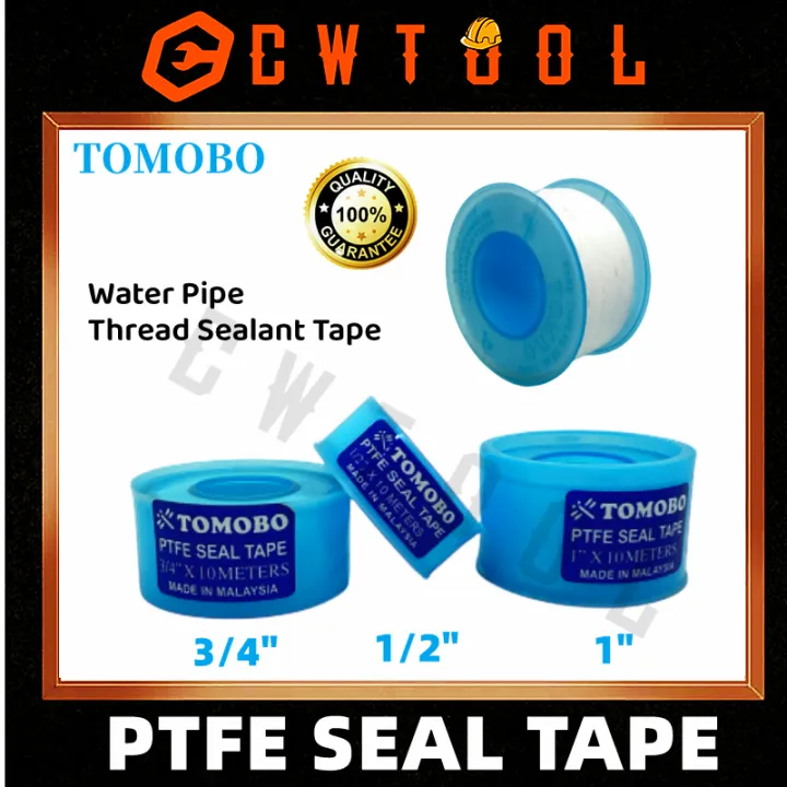 Tomobo Teflon Tape PTFE Seal Tape Water Pipe Thread Sealant Tape Proof ...