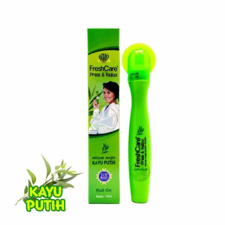FRESH CARE Inhaler Press & Relax Kayu Putih Roll On Freshcare | Lazada ...