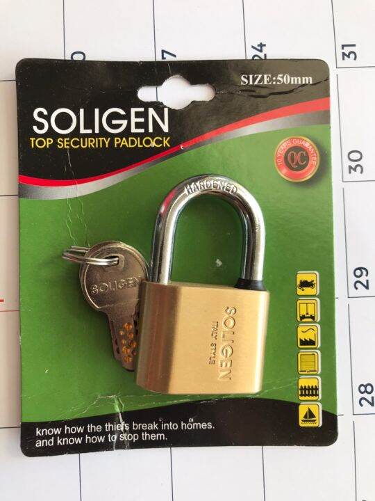Gembok Soligen Kuningan 50mm dengan per | Lazada Indonesia