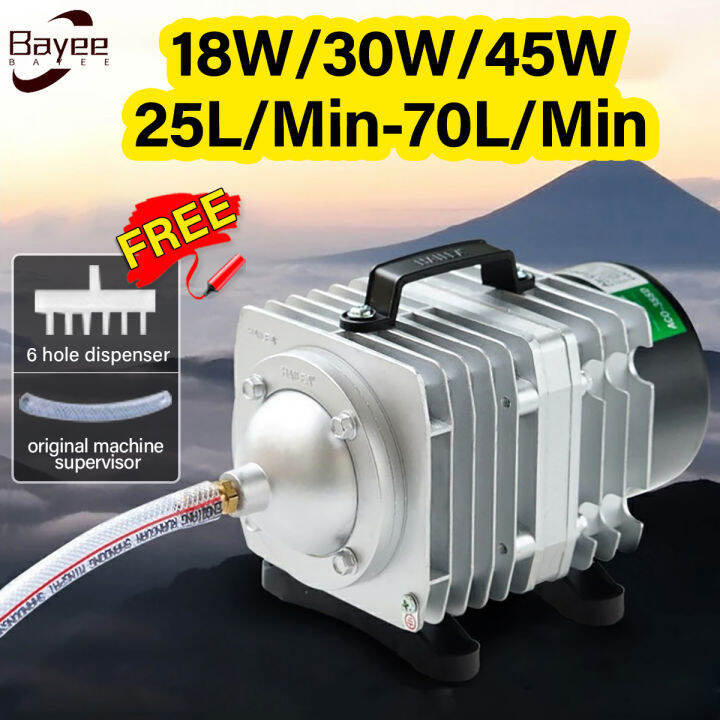 Bayee 35W 45W 75W Air Pump for Aquarium Electromagnetic Air Compressor ...