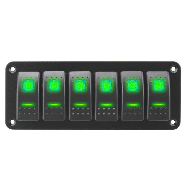 For Marine Boat Caravan RV Waterproof LED Toggle Switch Panel Interior ...