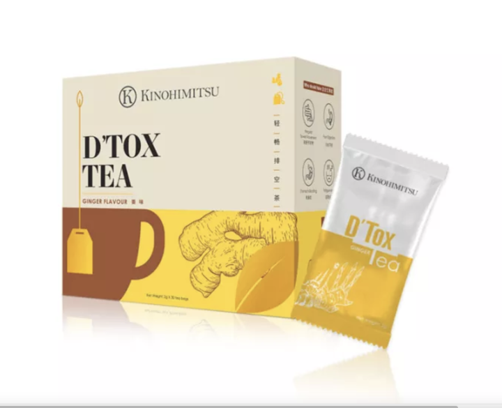 Kinohimitsu D'Tox Tea Peppermint / Ginger 2g x 30 Sachets / GlucoUric ...