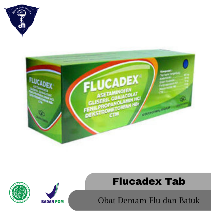 Flucadex 1 Strip Isi 10 Tablet - Meredakan Gejala Flu Seperti Batuk ...