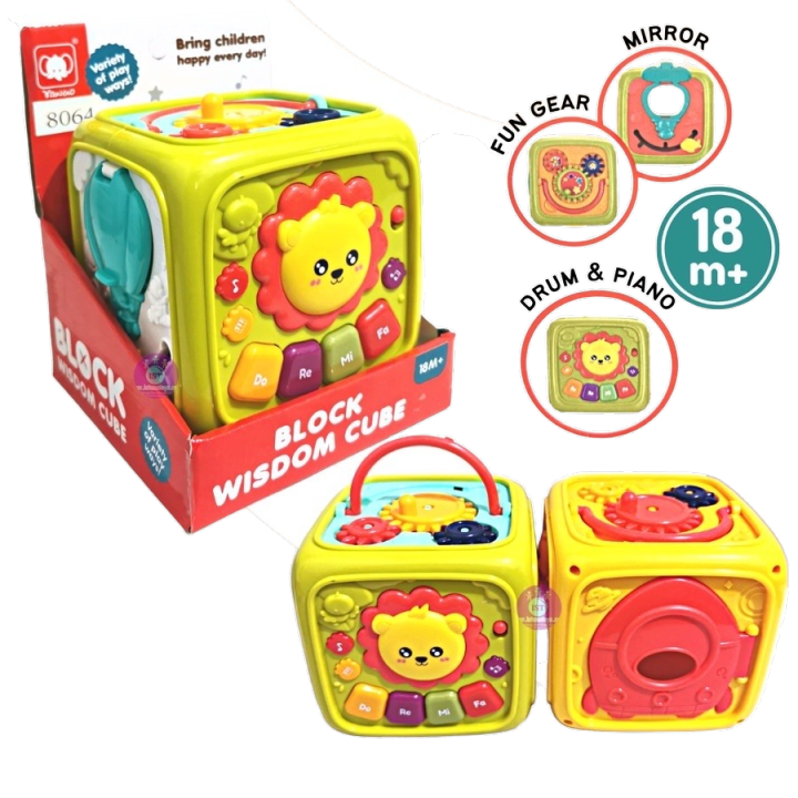 Mainan Anak Edukasi Piano Musik Kubus Block Wisdom Cube | Lazada Indonesia