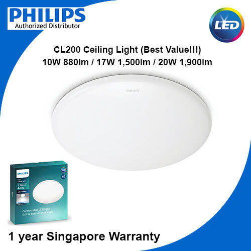 Philips CL200 Moire Functional Ceiling Light 10W/17W/20W/24W 6500K ...