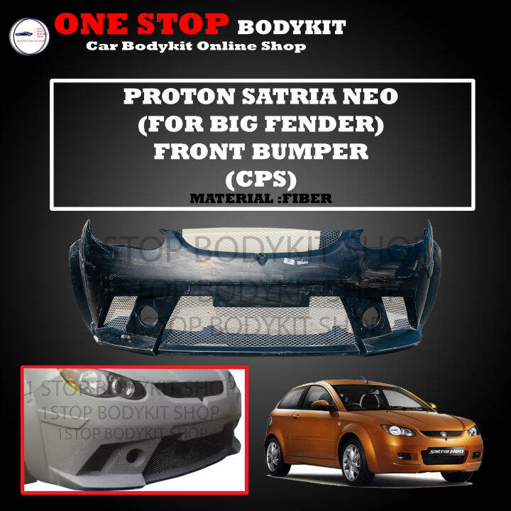 PROTON SATRIA NEO FRONT BUMPER (CPS) FIBER(FIBERGLASS)SKIRT LIP BODYKIT ...
