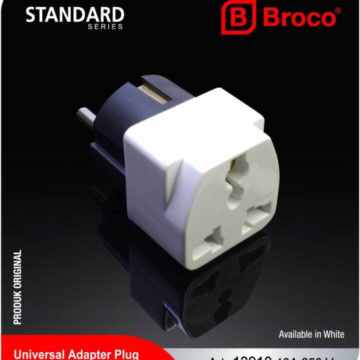 Broco Over Steker Universal 13910 Multi Plug 3P one pro adaptor ...