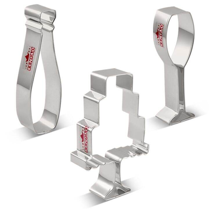 【Worth-Buy】 Keniao ชุดที่ตัดคุกกี้แต่งงาน-3ชิ้น-เค้กแชมเปญและแก้วแชมเปญ ...