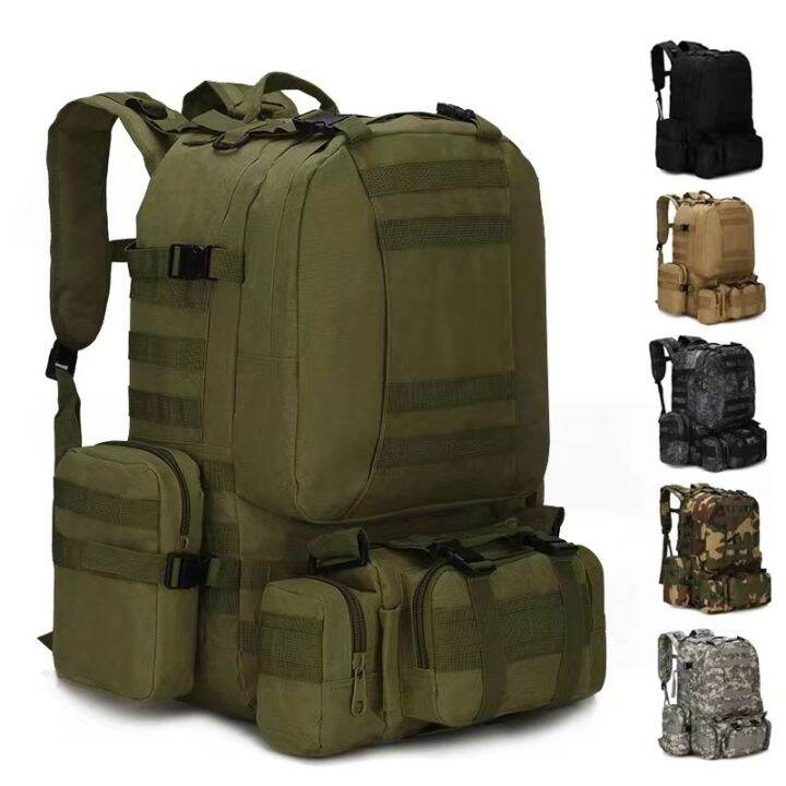 Molle Military Backpacks Hiking Bags - 50l Tactical Backpack 4 1 ...