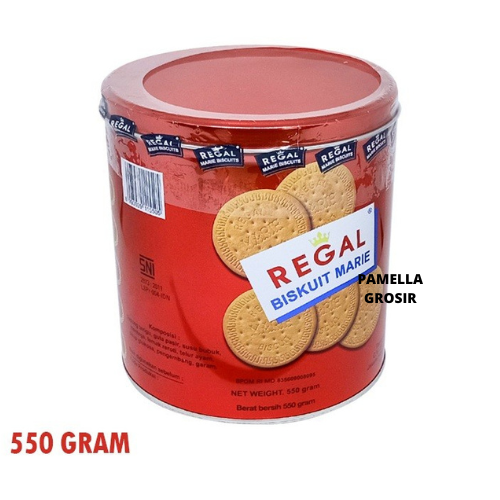 REGAL MARIE KALENG 550 GRAM - CEMILAN BISKUIT TINGGI PROTEIN KUE ...