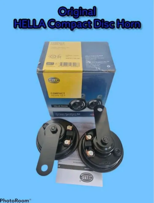 Horn HELLA COMPACT HORN Pair Original Wella Horn for Motorcycle and ...