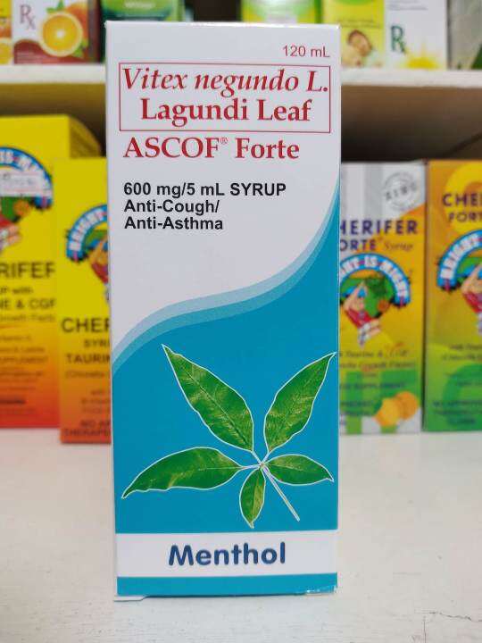 Ascof Forte ( Lagundi ) 60mgl 5mg syrup 60ml | Lazada PH