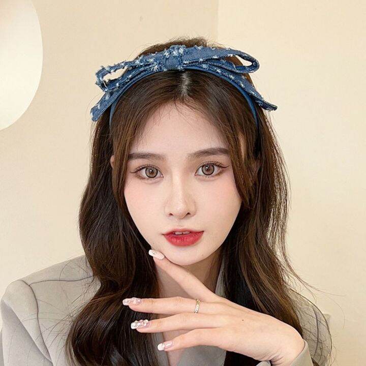 RANZH Ins ที่คาดผมแฟชั่นเครื่องประดับผมแบบไม่ลื่นที่คาดผมที่คาดผมที่คาดผมแบบถักเป็นที่ล้างหน้า ...