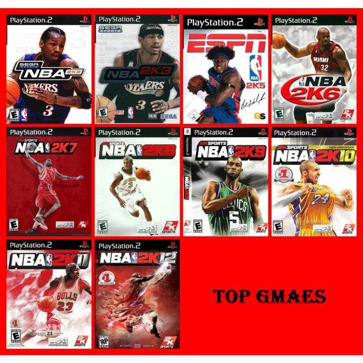 NBA 2k2-12 เอ็นบีเอ ทูเค แผ่นเกม PS2 Playstation 2 | Lazada.co.th