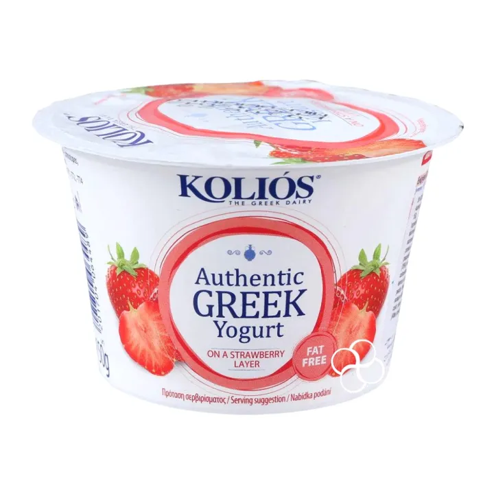 Kolios Fat Free Strawberry Greek Yogurt 150g | Lazada PH