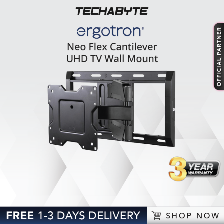 Ergotron Neo Flex Cantilever | UHD TV Wall Mount | Lazada Singapore
