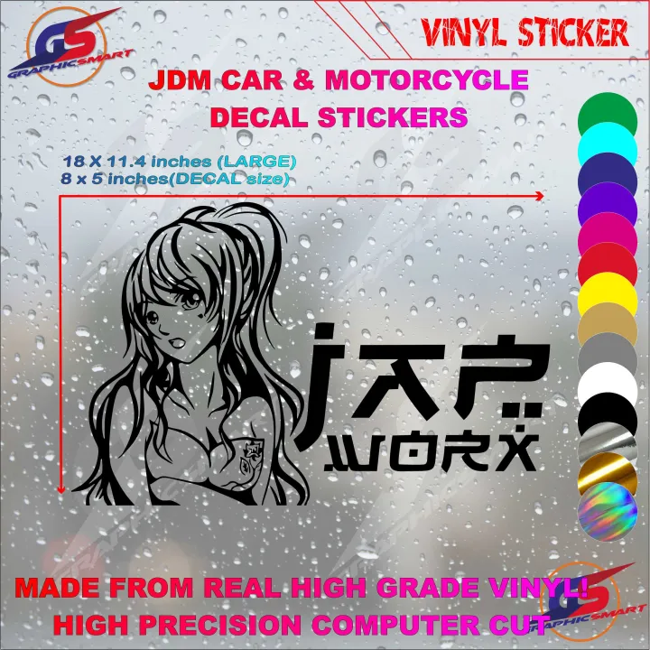 JDM Jap Worx Sticker Vinyl Decal For All Vehicles High Quality | Lazada PH