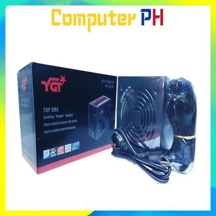 YGT TOP ONE 750w watts Power Supply Unit Desktop PSU / OEM BIG Fan KY ...