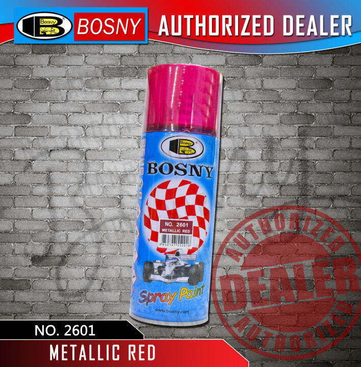 Bosny Spray Paint No. 2601 Metallic Red | Lazada PH