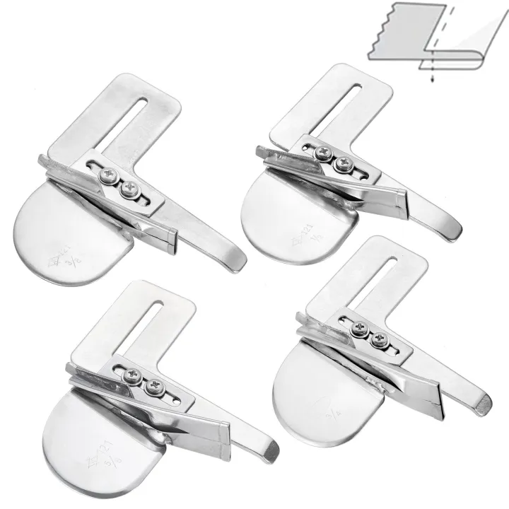 Industrial Sewing Machine Binding Folder Raw Edge Plain Braid Tape Cut ...