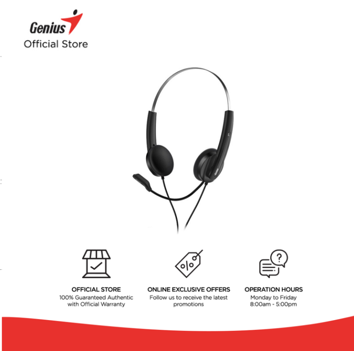 Genius HS-220U USB Headband Headset | Lazada PH