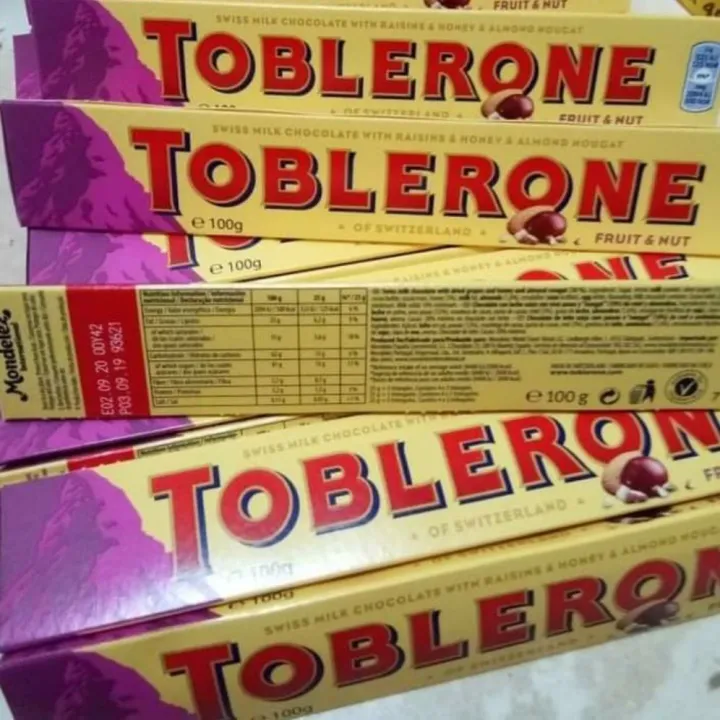 Toblerone 2pcs 100g fruit n nut | Lazada PH