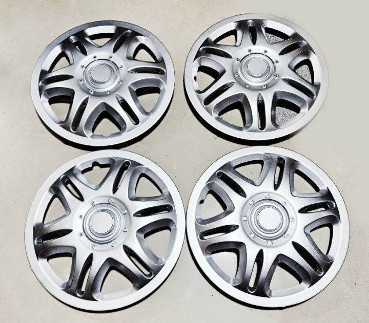 5042 14 Inches 6 Holes Silver Hub Cap | Lazada PH
