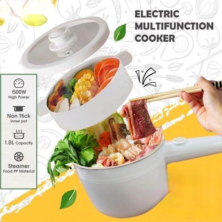 SH HOME 1.8L Multi Cooker Elektrik Kuali Pemanas dgn Pemegang Pengukus ...