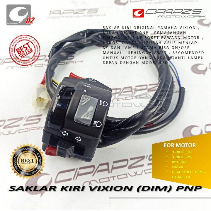 SAKLAR KIRI VIXION DIM PNP MATIC / SAKLAR KIRI XRIDE / SAKLAR KIRI BEAT ...
