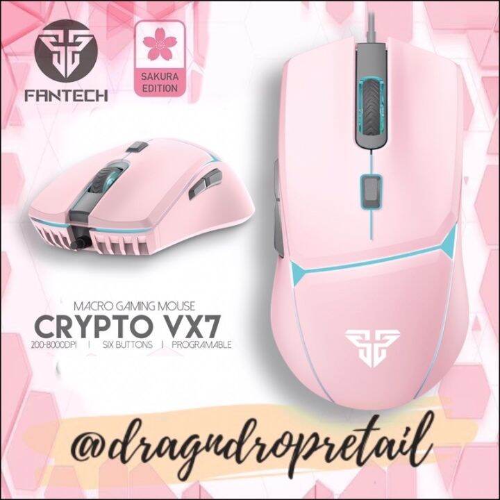 FANTECH VX7 CRYPTO SAKURA Edition Gaming Mouse | Lazada PH