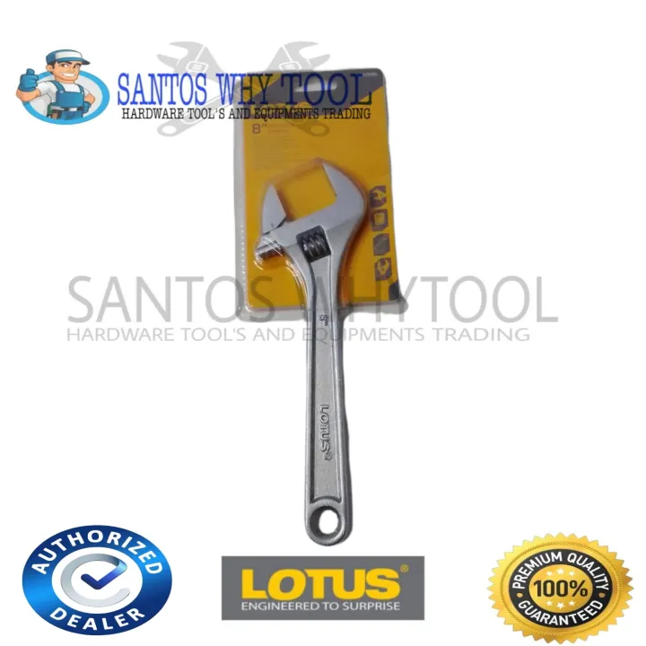 LOTUS Adjustable Wrench 8" | Lazada PH