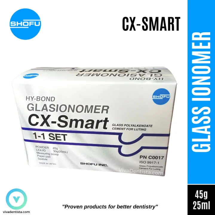 SHOFU CX Smart - Hy-Bond Glass Ionomer 45g powder + 25ml liquid | Lazada PH