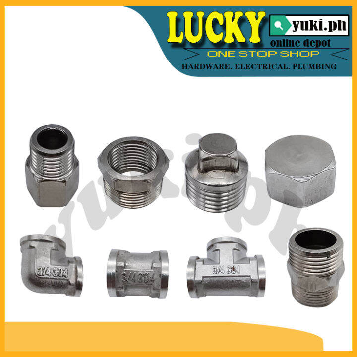 STAINLESS FITTINGS STRAIGHT ELBOW 1/2 / NIPLE 1/2 | Lazada PH