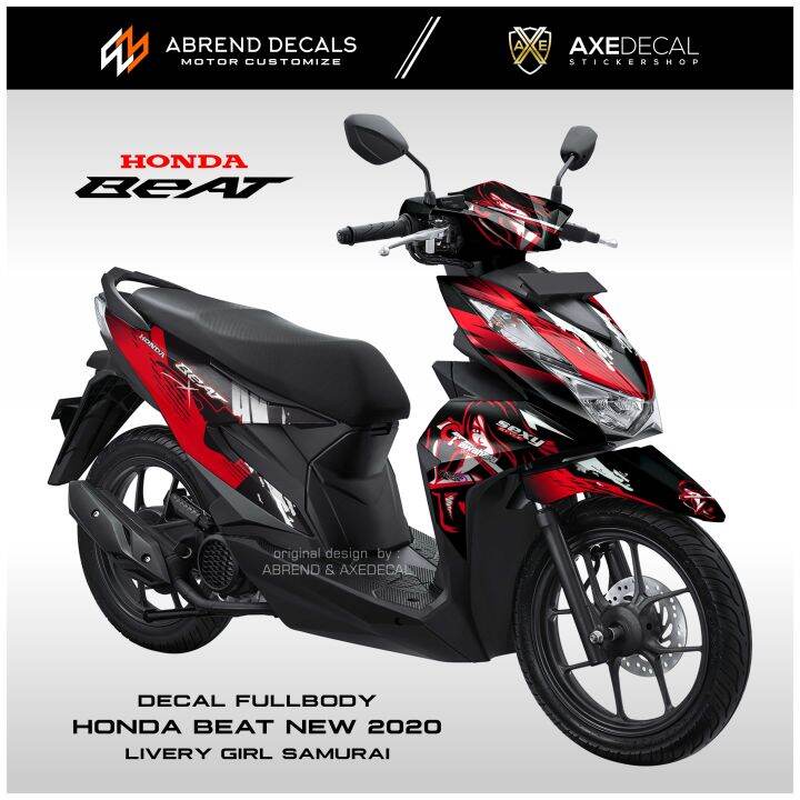 Decal Fullbody Honda Beat New 2020 Grahic Girl Custom / Stiker Motor ...
