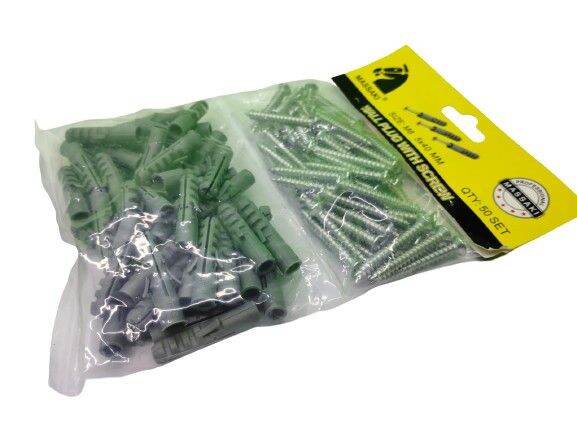 BMS - Fisher Skrup MASAKI S8 Sekrup Viser Piser Fiser Nylon S-8 M8 M-8 ...