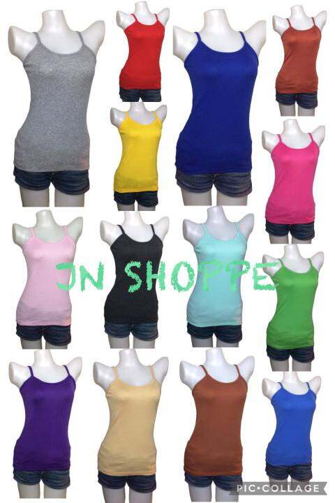 Plain Sexy Stretchable Spaghetti Strap/Halter/Boxer Sando | Lazada PH