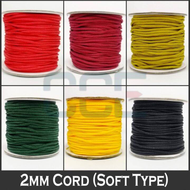 80ft 2mm Cord Soft Microcord for Paracord Bracelet Making Handcraft 1 ...