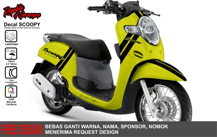 Decal scoopy full body Full Blok Decal Scopy Dekal New Fi 2017 2018 ...