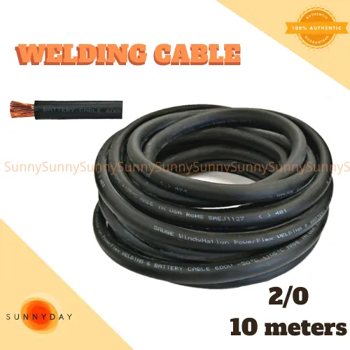 WELDING CABLE PURE COPPER WIRE 2/0 10mtrs | Lazada PH